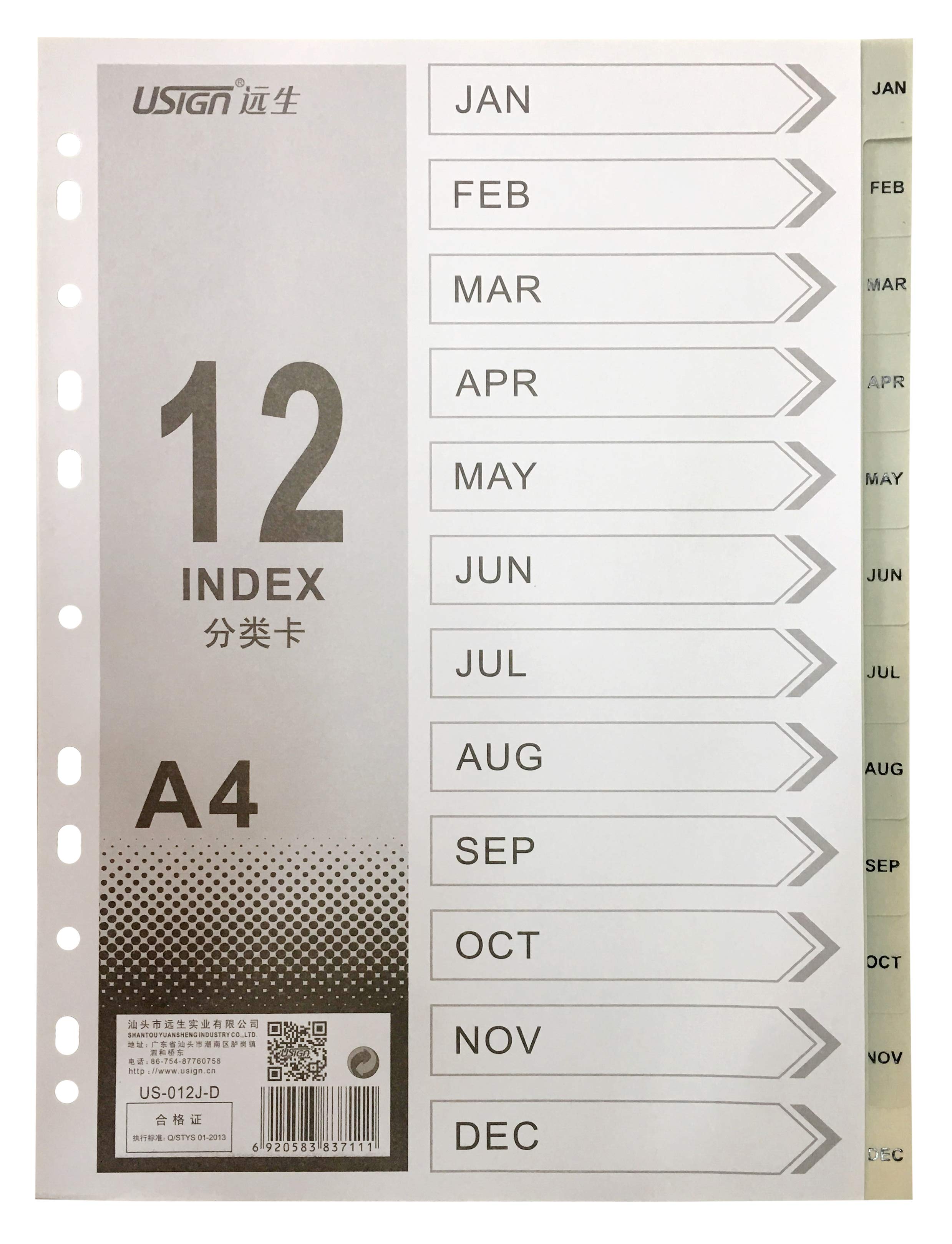 Razdjelnik 1-12 Plavi Pvc 26537 | Svicomm - Sve za školu i Kancelariju
